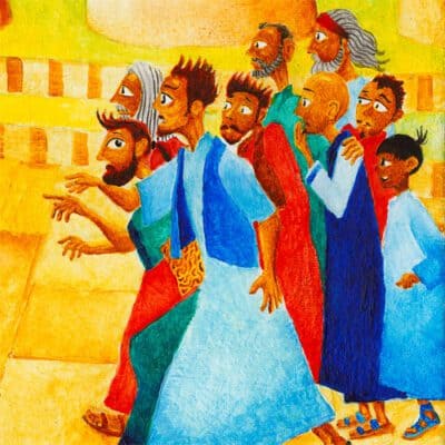 Vayigash (Torah portion): Artwork print by Darius Gilmont