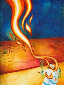 Parshat Shemini (Torah portion): Artwork print by Darius Gilmont