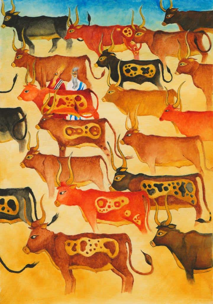 Parshat Chukat (Torah portion): Artwork print by Darius Gilmont