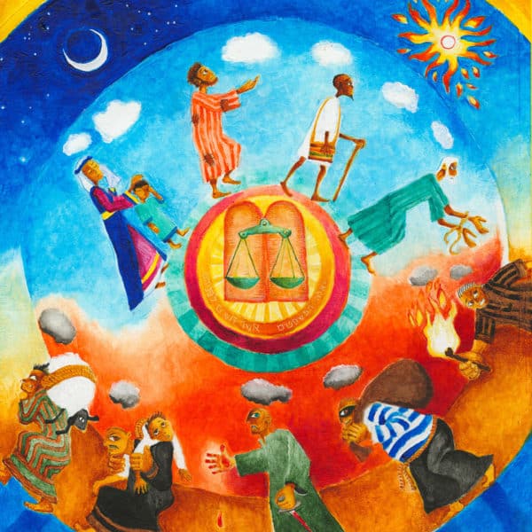 Biblical art: Parshat Mishpatim: Fine art print by Darius Gilmont