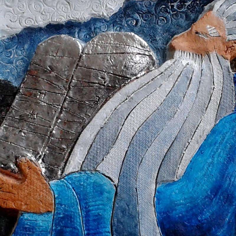 Ceramic relief, figurative, Old Testament, Bas-Relief Sculpture